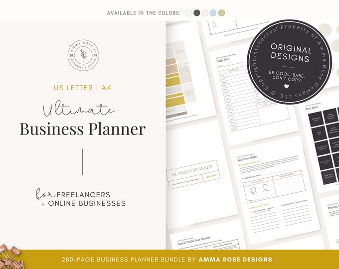 Business Planner Printable Business Planner PDF Business Planning ...