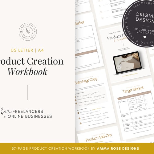 Product Creation Workbook Business Ebook Business - Etsy