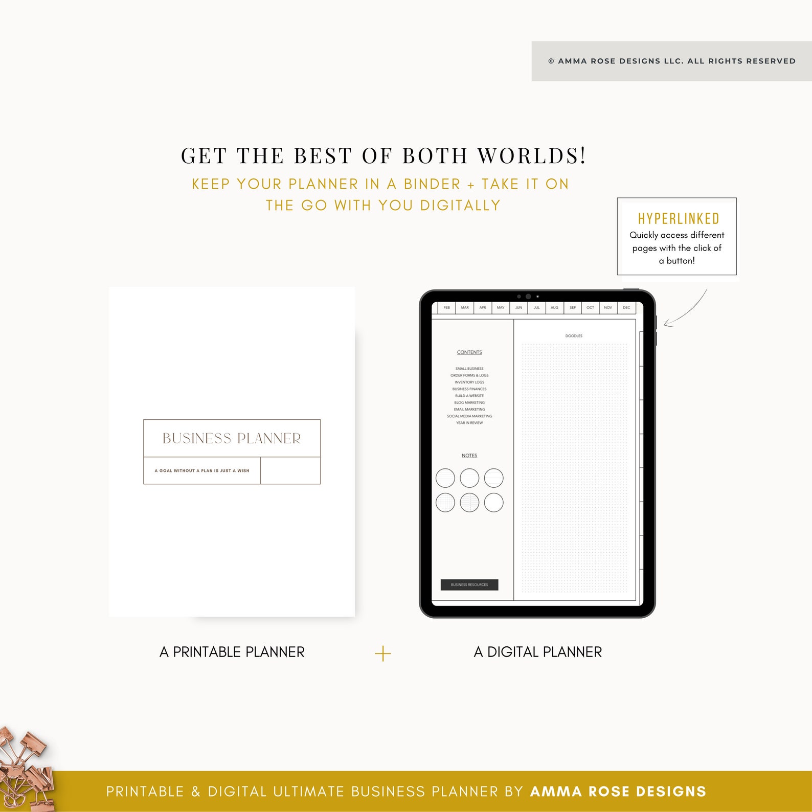 Printable & Digital Business Planner Bundle Business Plan | Etsy Canada