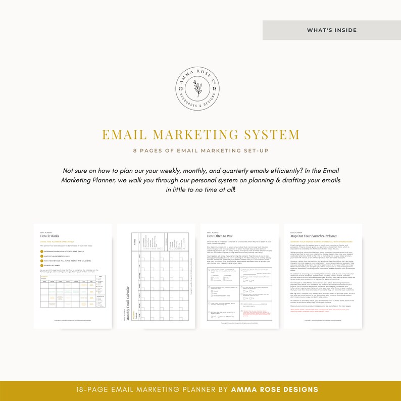 Email Marketing Planner Email Marketing Email Templates - Etsy
