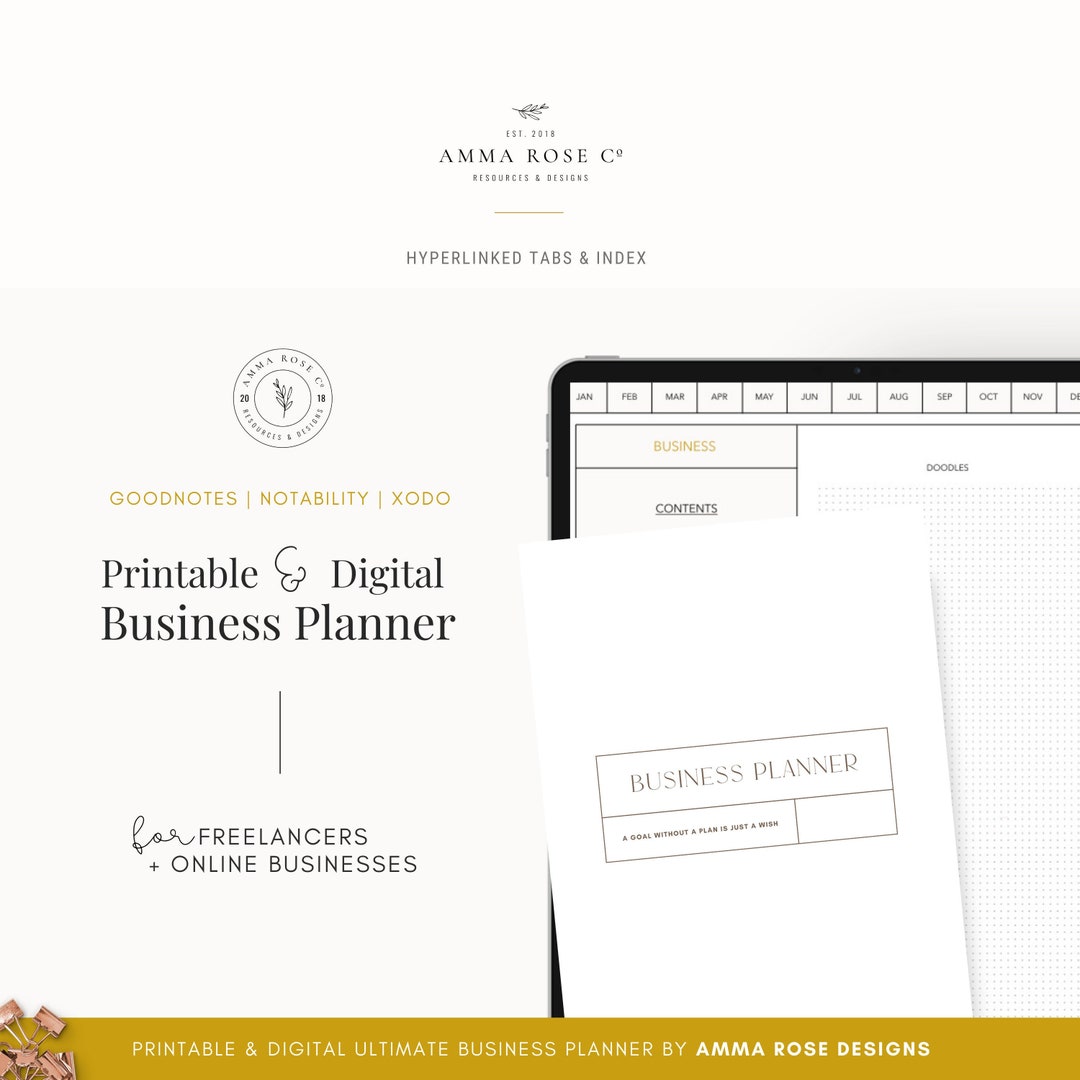 Printable & Digital Business Planner Bundle | Business Plan | Small ...