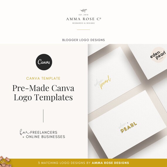 Canva Logo Design Business Logo Design Graphic Logo Design | Etsy