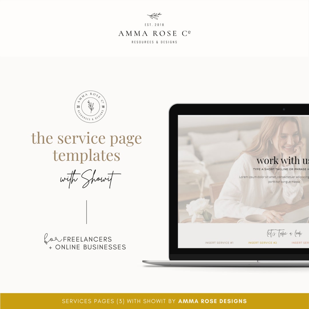 Service Page Add-on Showit Website Template Showit Add-on Website ...