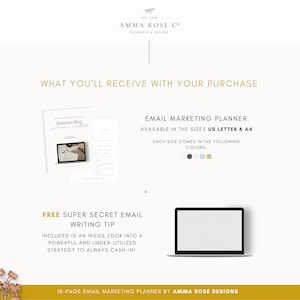 Email Marketing Planner | Email Marketing | Weekly Email Planner ...
