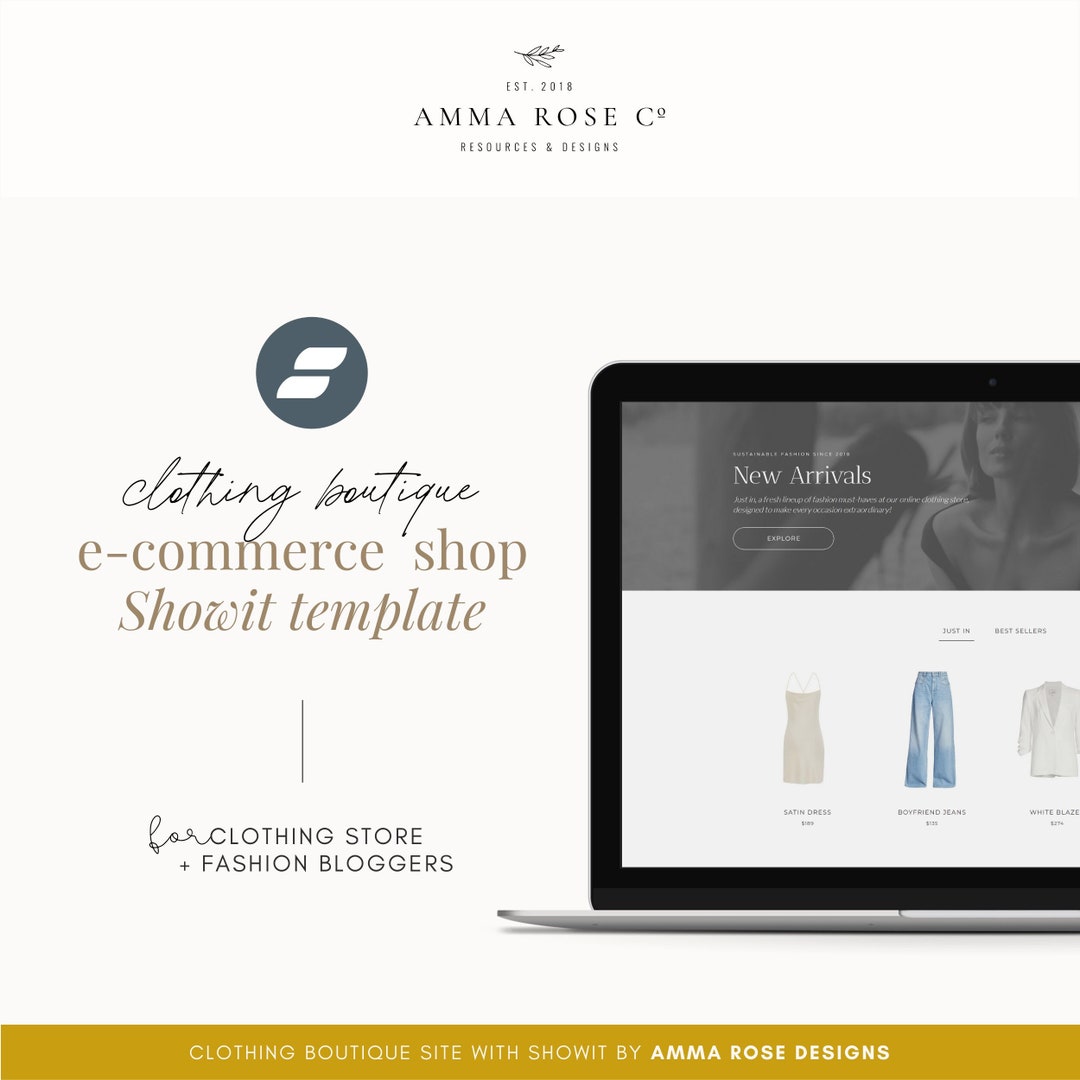 Boutique Showit Website Template | Ecommerce Shop Website Template ...