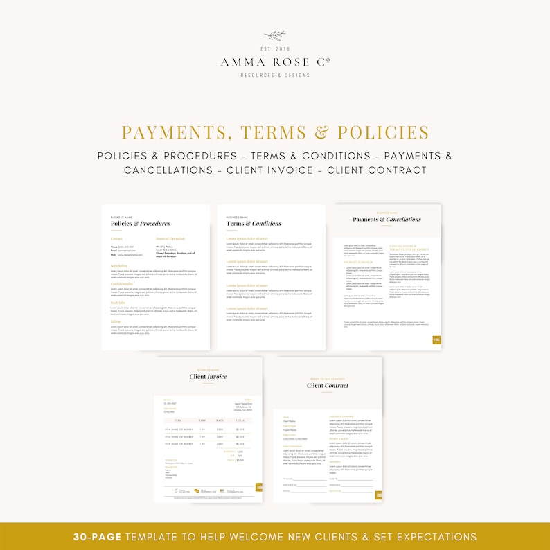 Editable New Client Welcome Packet | Welcome Packet | Client Guide ...