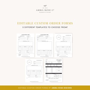 Editable Order Forms | Order Fill Our Form | Order Form Template ...