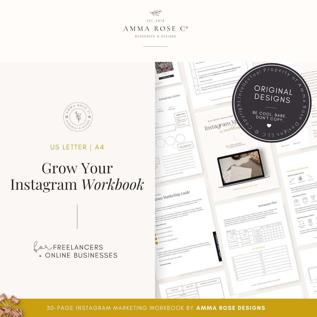 Instagram Planner | IG Content Planner | Instagram Growth Guide | Insta ...