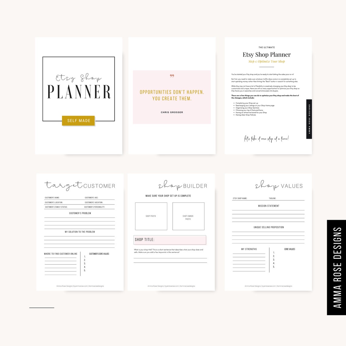 Online Shop Planner Etsy Business Online Seller Planner - Etsy