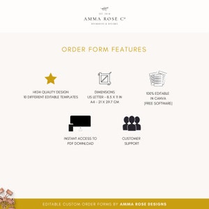 Editable Order Forms | Order Fill Our Form | Order Form Template ...