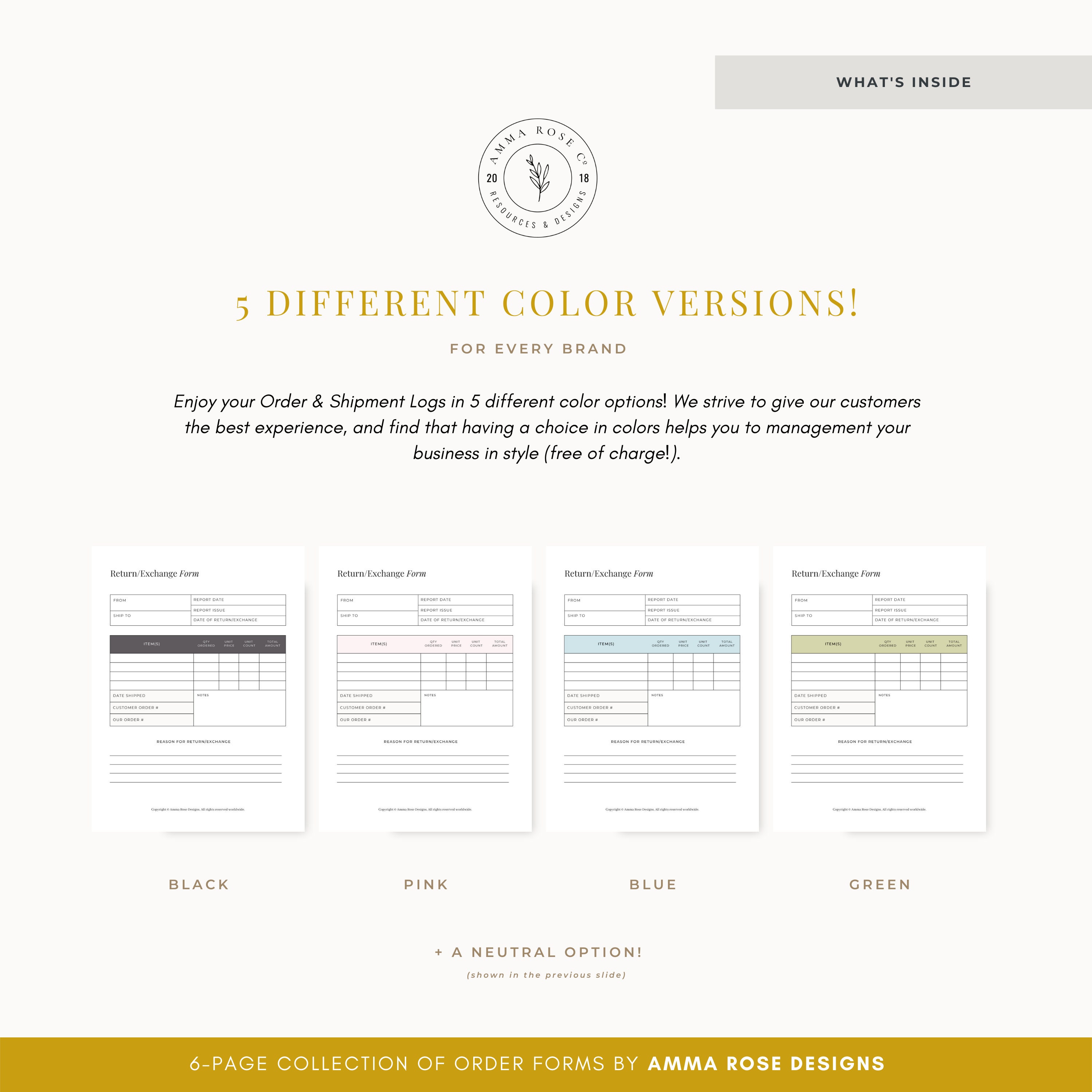Business Order Book Order Forms Custom Order Form | Etsy
