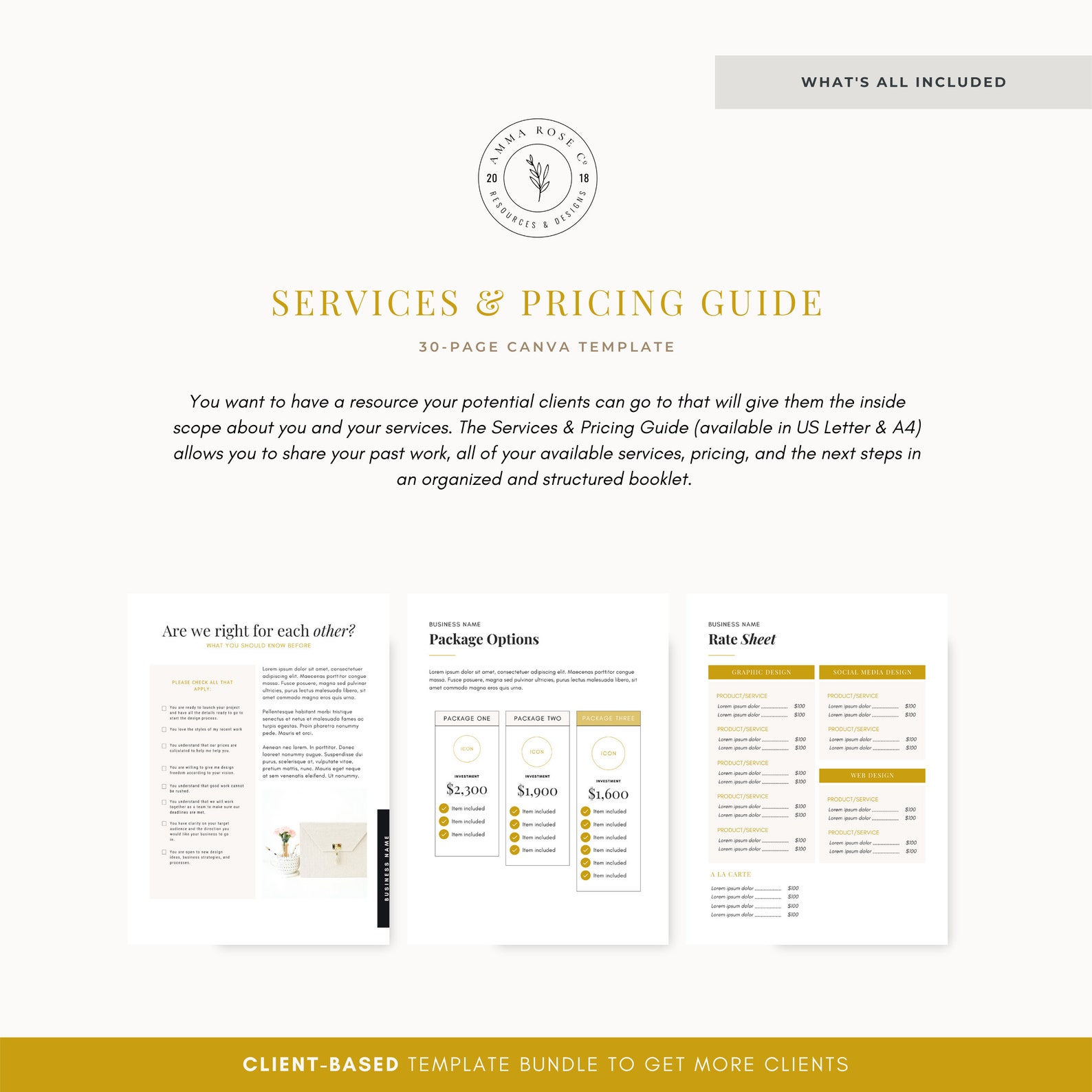 Service-based Marketing Bundle | Business Marketing | Marketing Plan ...