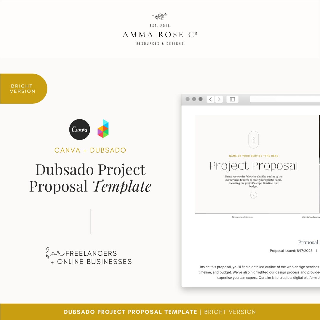 Dubsado Proposal Template | Project Management | Dubsado Onboarding | Dubsado Form | Business ...