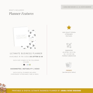 Printable & Digital Business Planner Bundle | Business Plan | Small ...