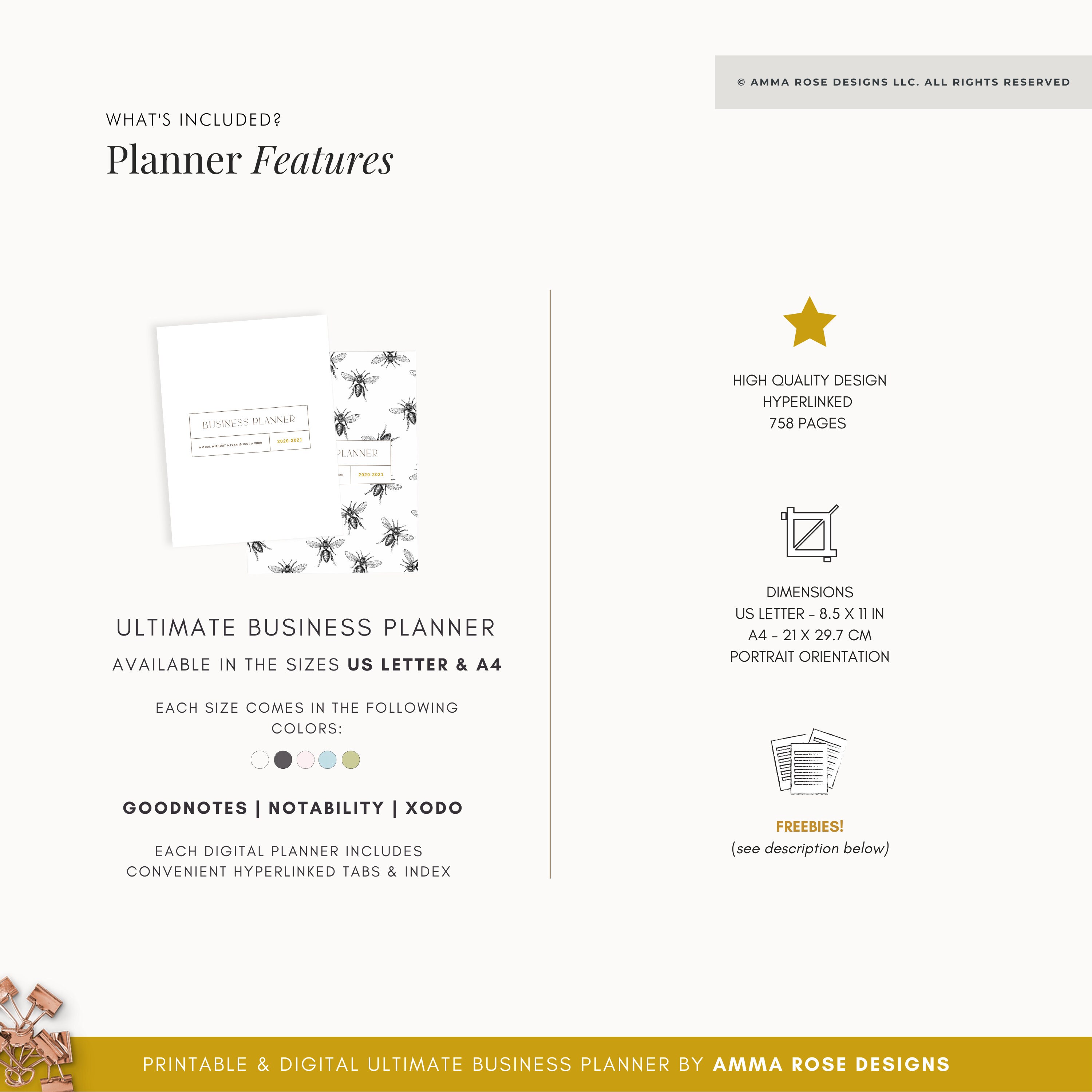 Printable & Digital Business Planner Bundle Business Plan | Etsy Canada