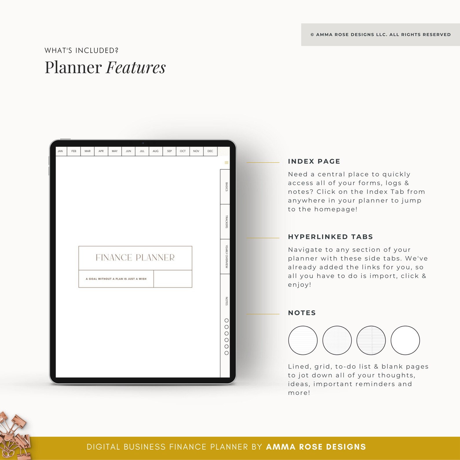 Digital Finance Planner Digital Budget Digital Finances | Etsy