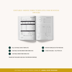 Editable Order Forms | Order Fill Our Form | Order Form Template ...