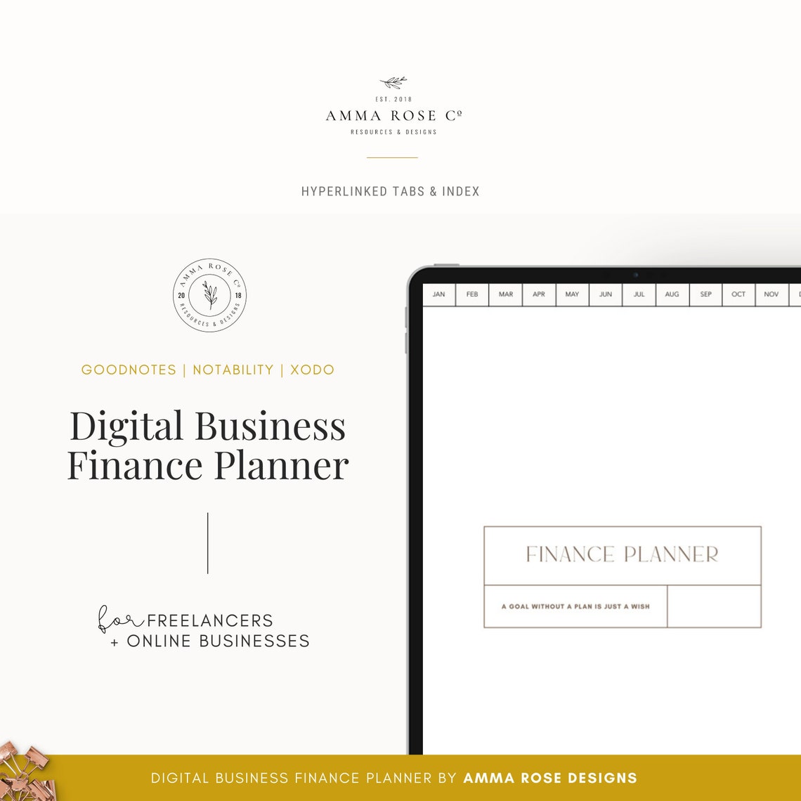 Digital Finance Planner Digital Budget Digital Finances | Etsy