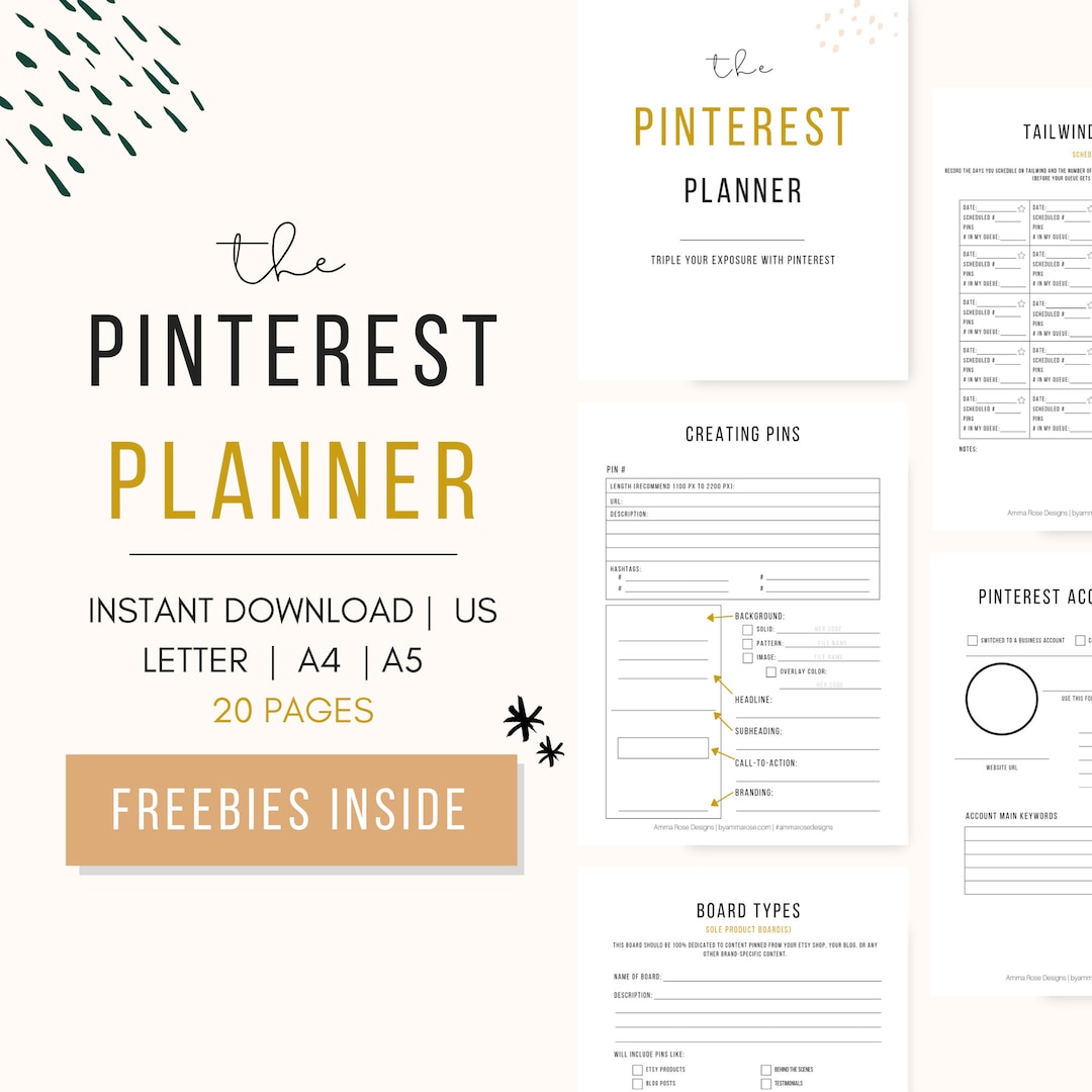 Pinterest Marketing Planner | Pinterest Planner | Pinterest Guide ...
