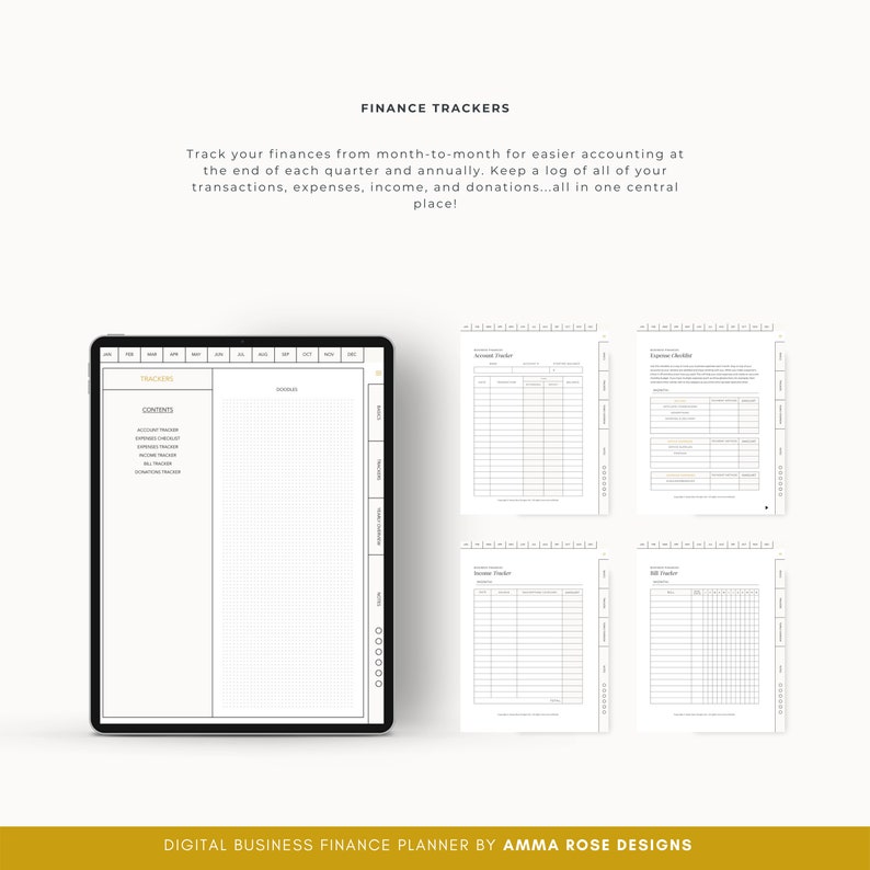 Digital Finance Planner | Digital Budget | Digital Finances | Finance ...
