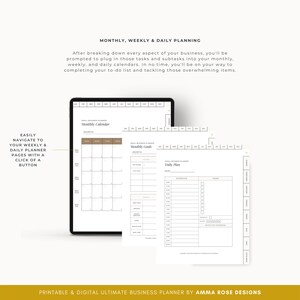 Printable & Digital Business Planner Bundle | Business Plan | Small ...