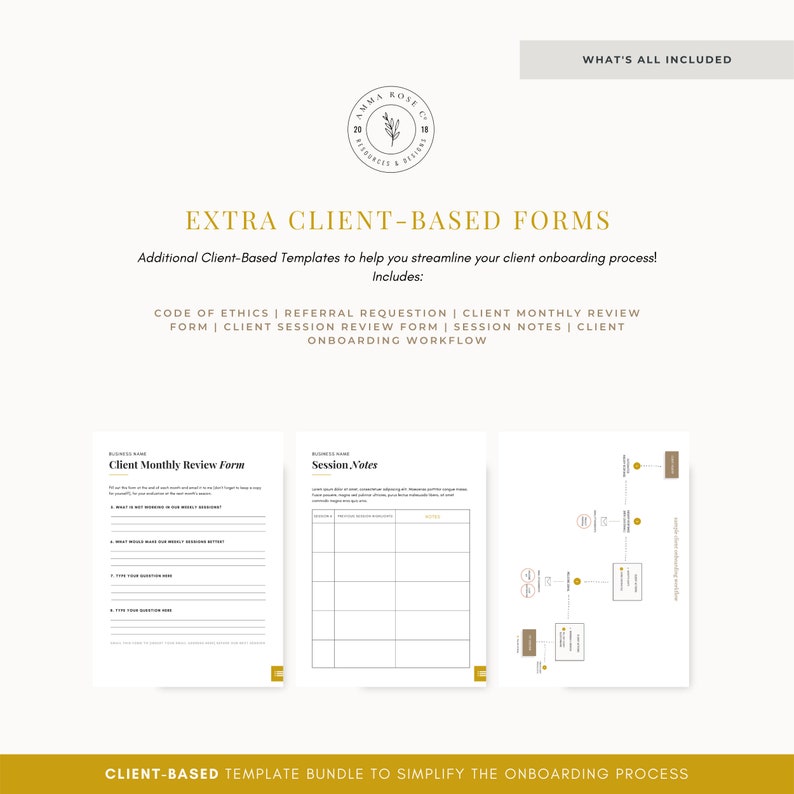 Client Onboarding Bundle | Canva Template | New Client Welcome Packet ...