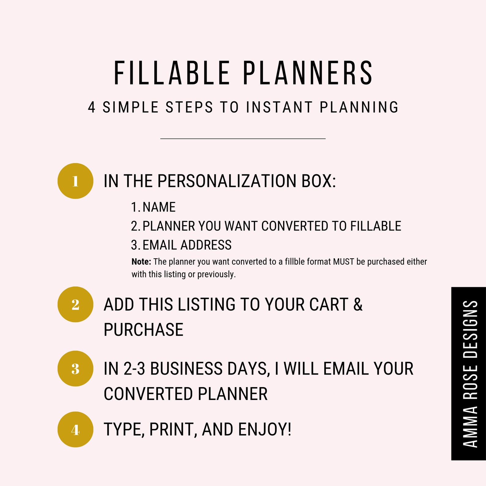 Make My Planner Fillable Convert Your Business Planner Into | Etsy