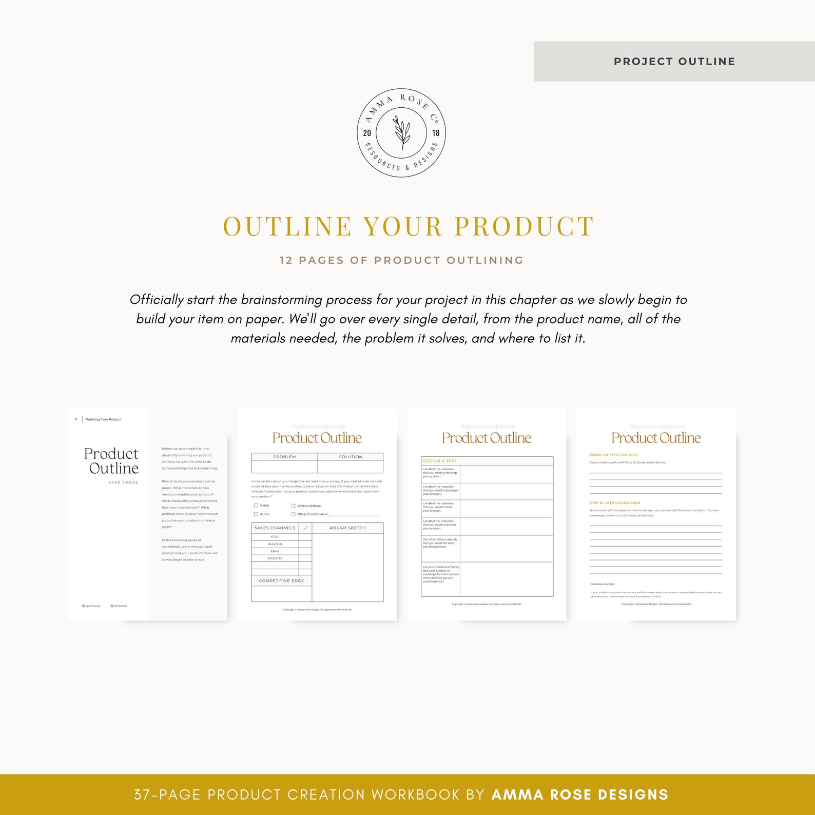 Product Creation Workbook Business Ebook Business - Etsy