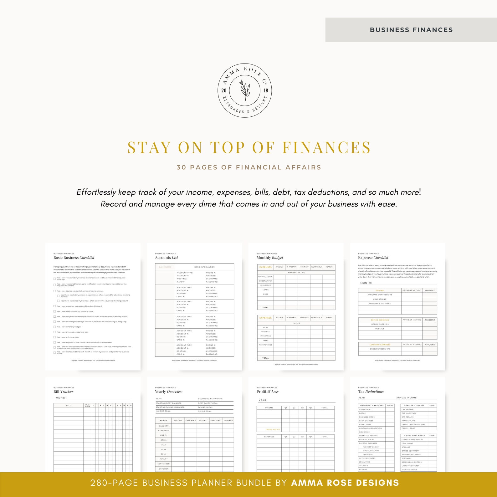 Business Planner Printable Business Planner PDF Business - Etsy