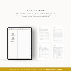 Printable & Digital Business Planner Bundle | Business Plan | Small ...
