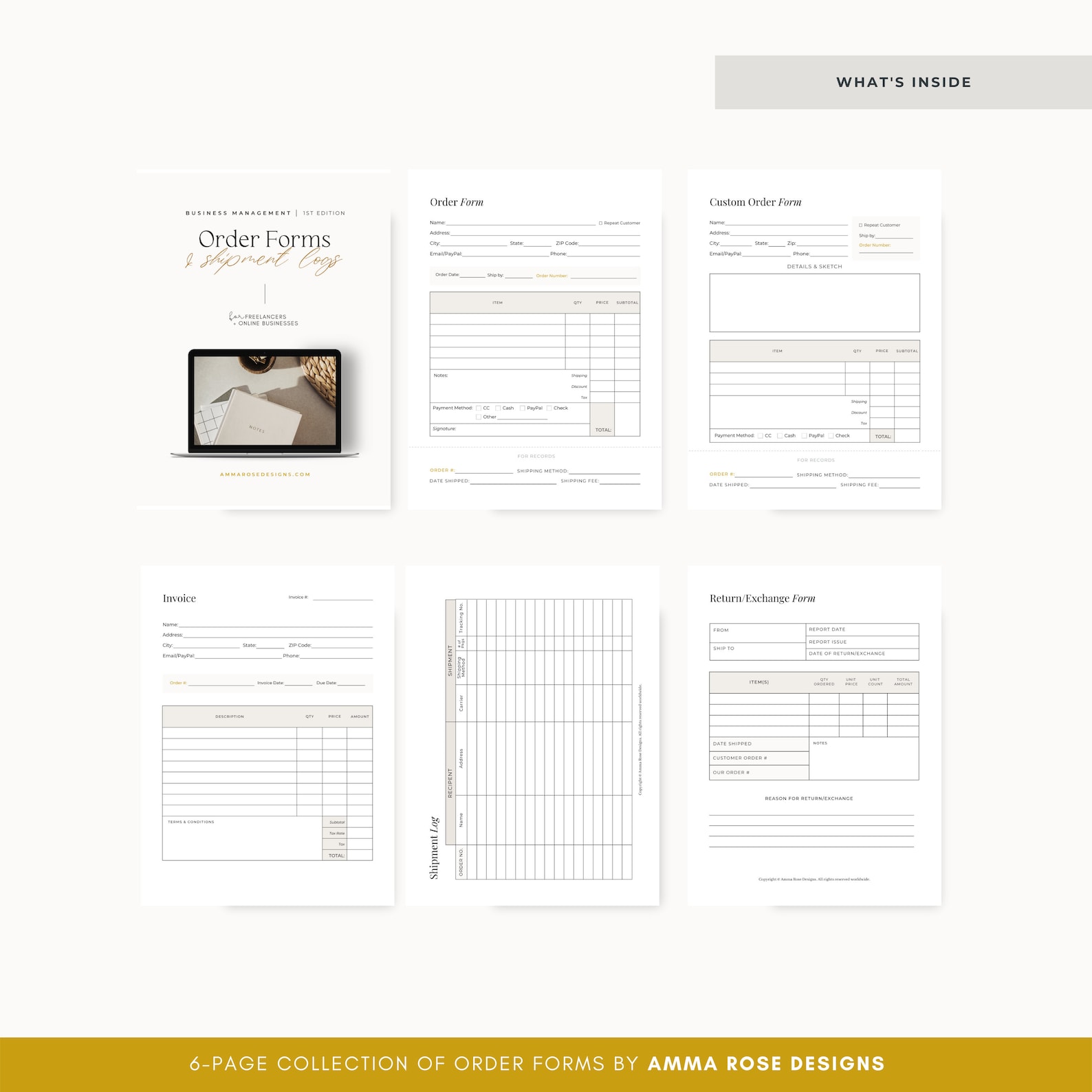 Business Order Book Order Forms Custom Order Form | Etsy