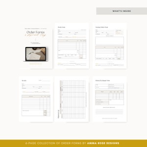 Business Order Book | Order Forms | Custom Order Form | Business Order ...