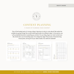 Printable Blog Workbook | Blog Planner | Blog Post Planner, Blog ...