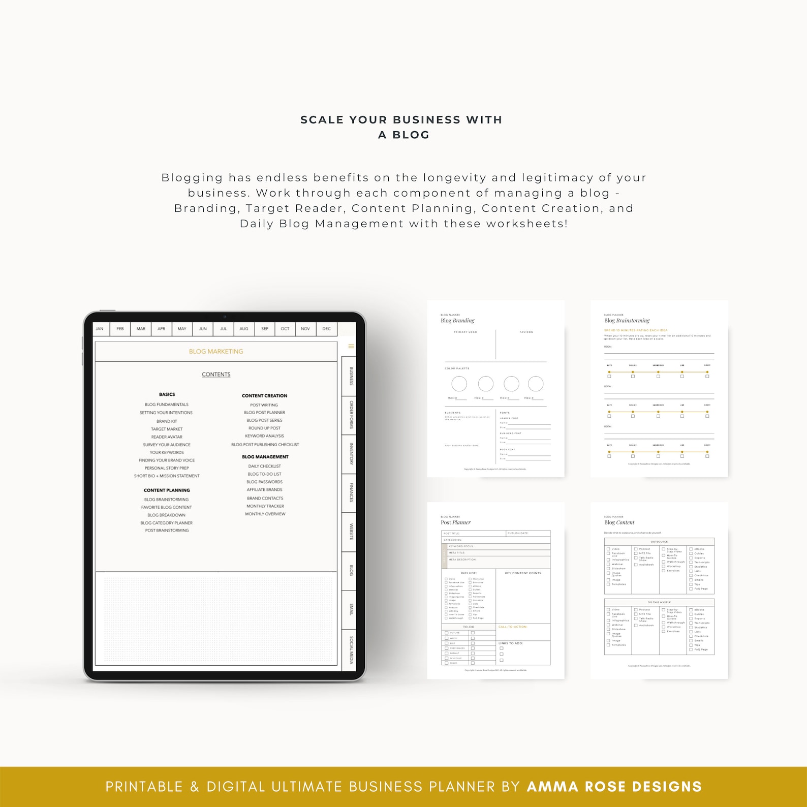 Printable & Digital Business Planner Bundle Business Plan | Etsy Canada