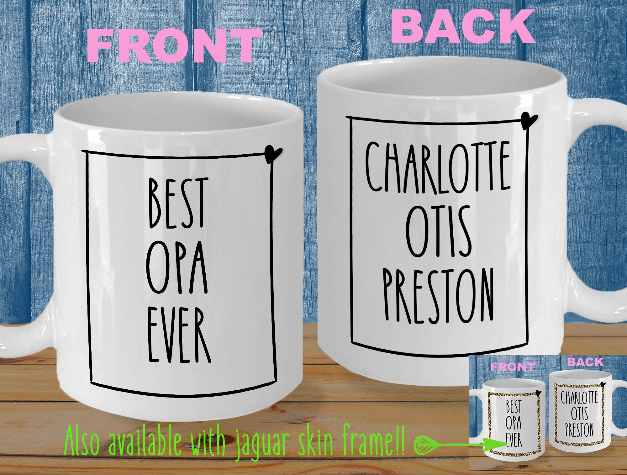 Custom Opa Gift Opa Mug Best Opa Gift Opa Coffee Mug Opa | Etsy