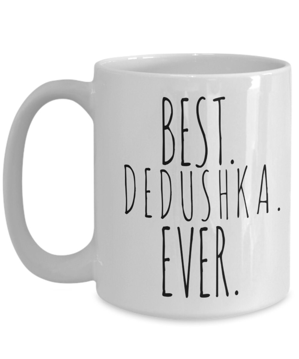 Dedushka Mug Russian Grandpa Grandkids Gift for Russian Grandfather ...