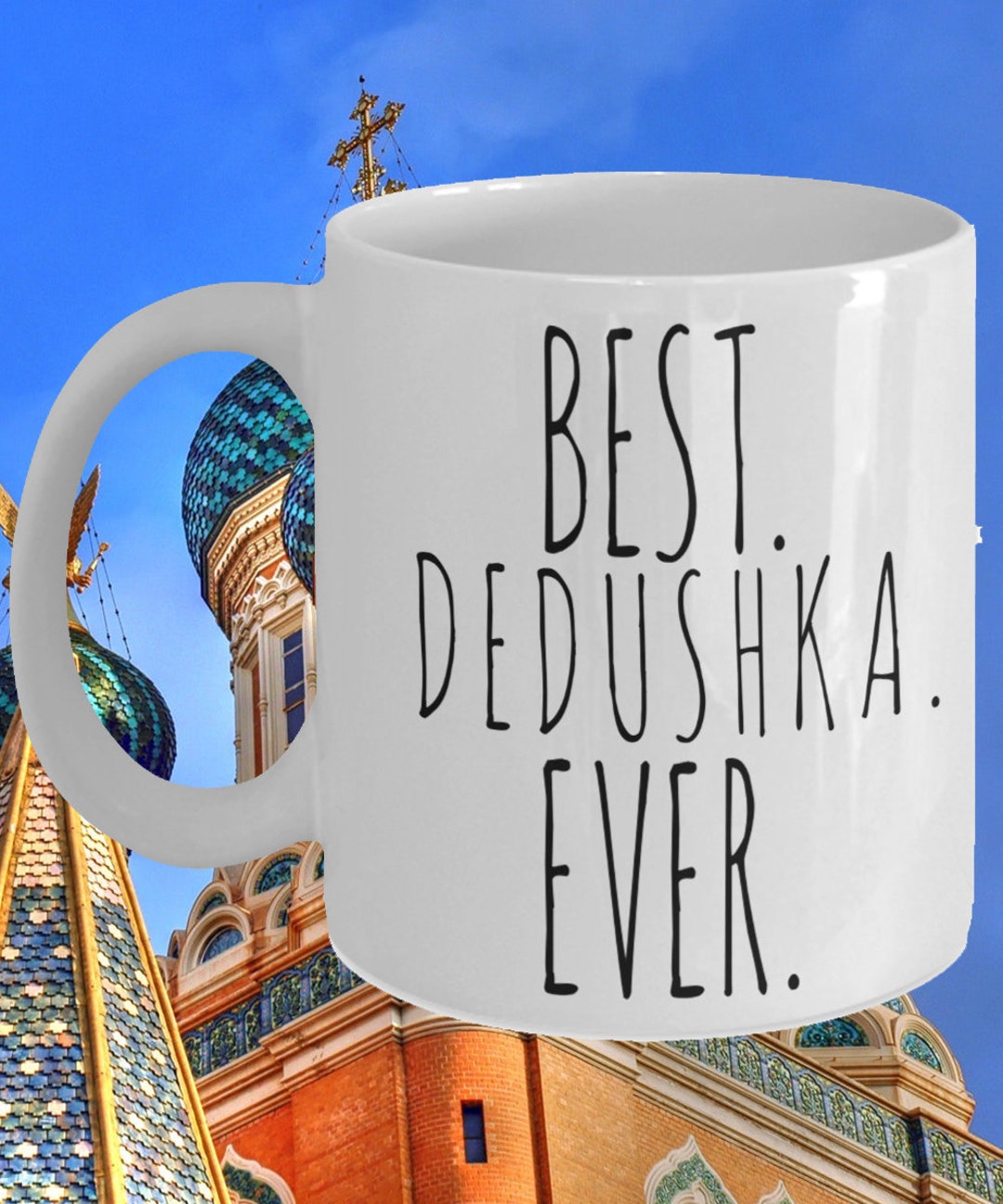 Dedushka Mug Russian Grandpa Grandkids Gift for Russian Grandfather ...