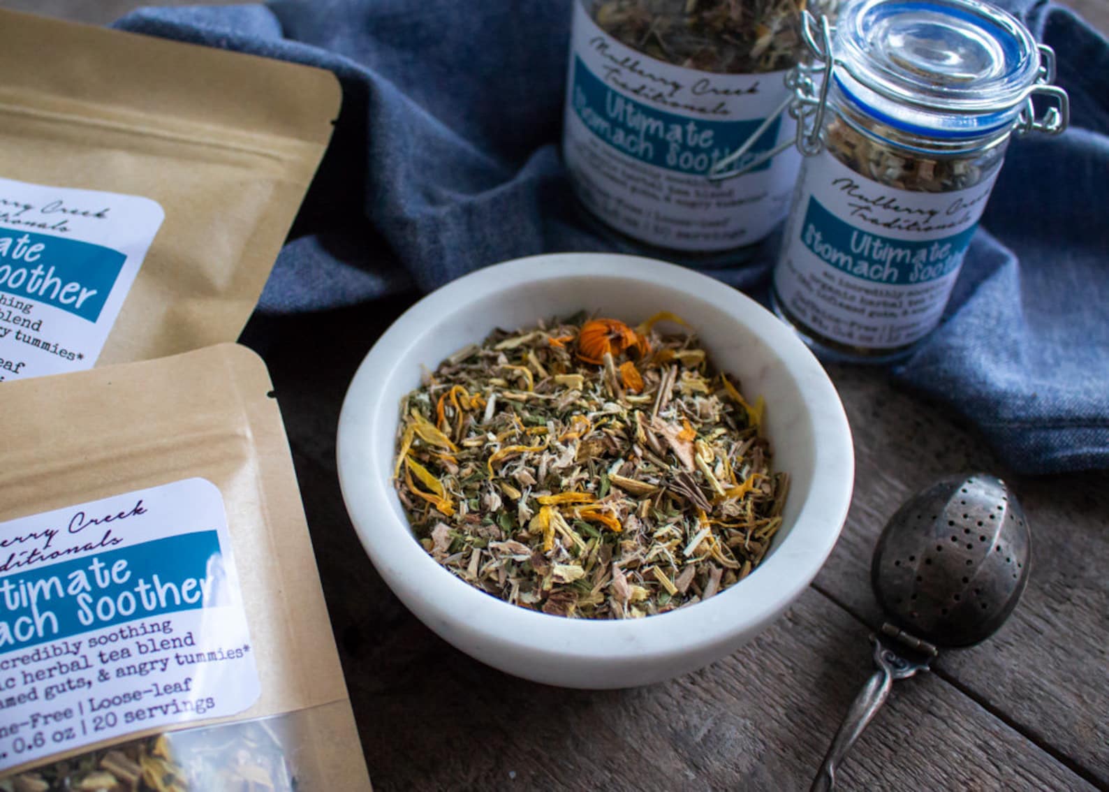 Ultimate Stomach Soother - Organic Loose-leaf Medicinal Herbal Tea (an ...