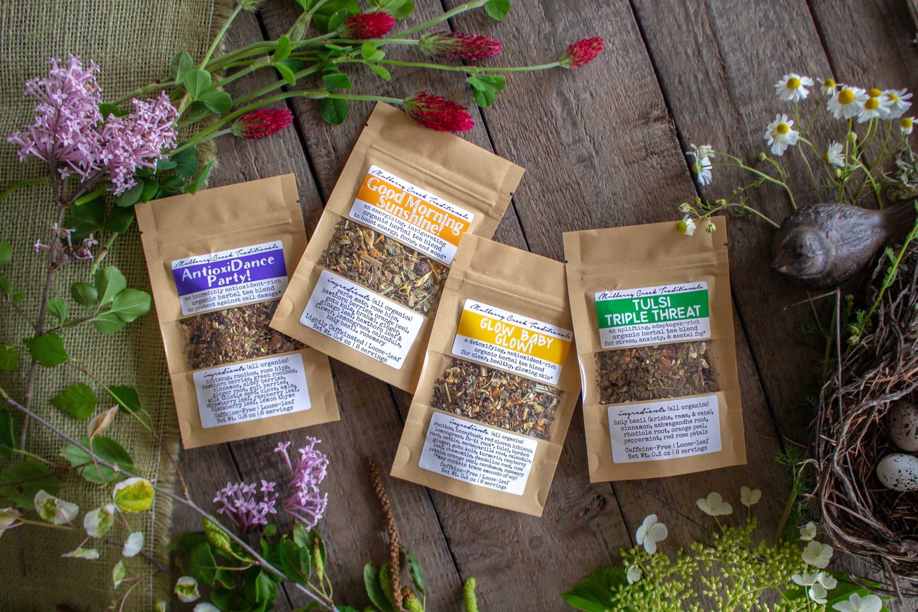 Spring Tea Collection 4 Organic Loose-leaf Medicinal Herbal | Etsy