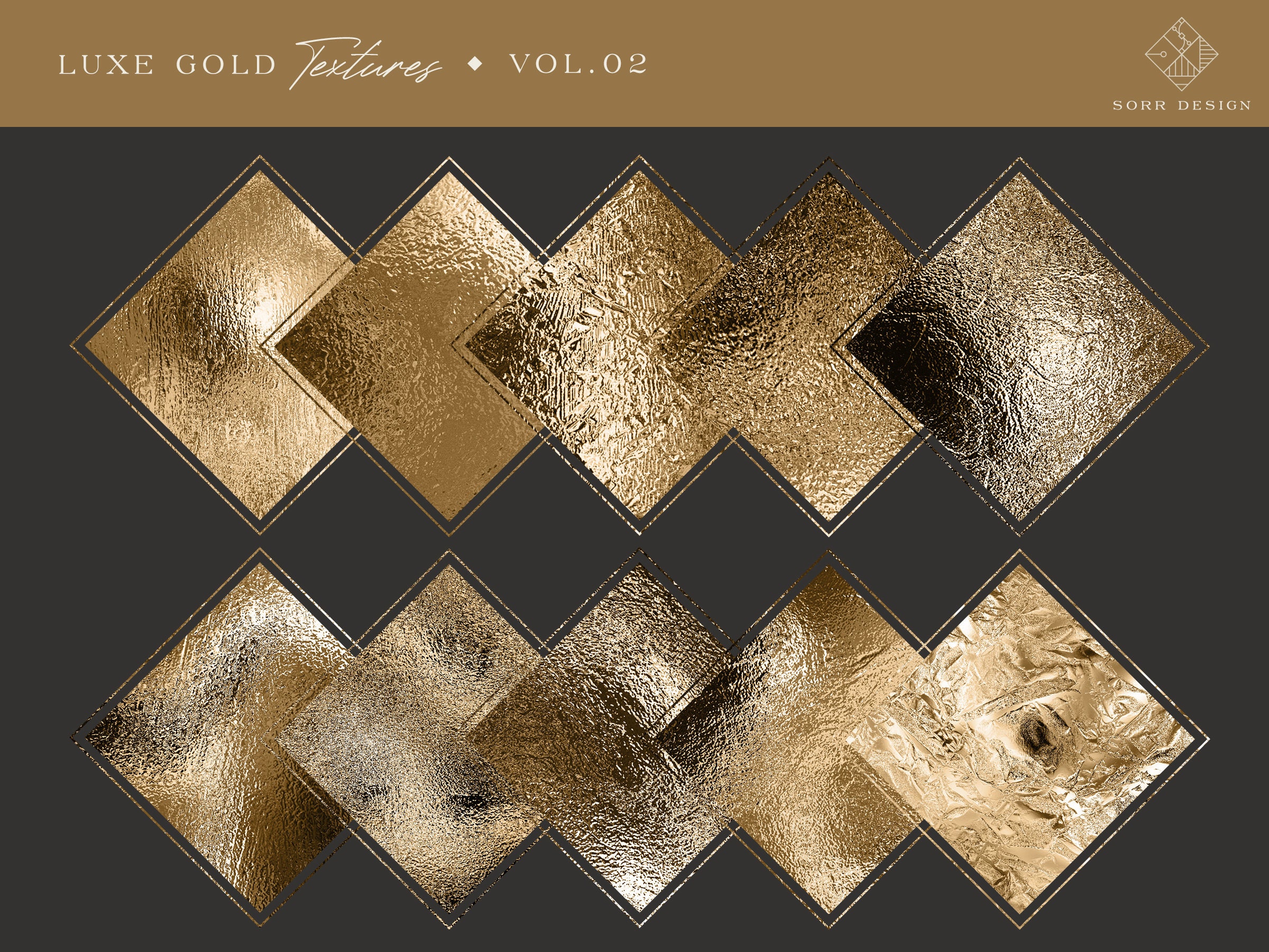 10 Luxe Gold Textures Volume 2 Digital Textures Gold Foil - Etsy