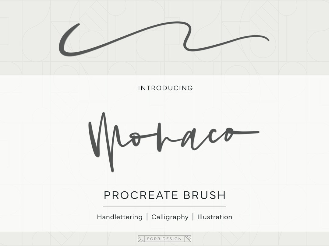 Procreate Brush | Monaco - Brush for iPad & Procreate, iPad Lettering ...