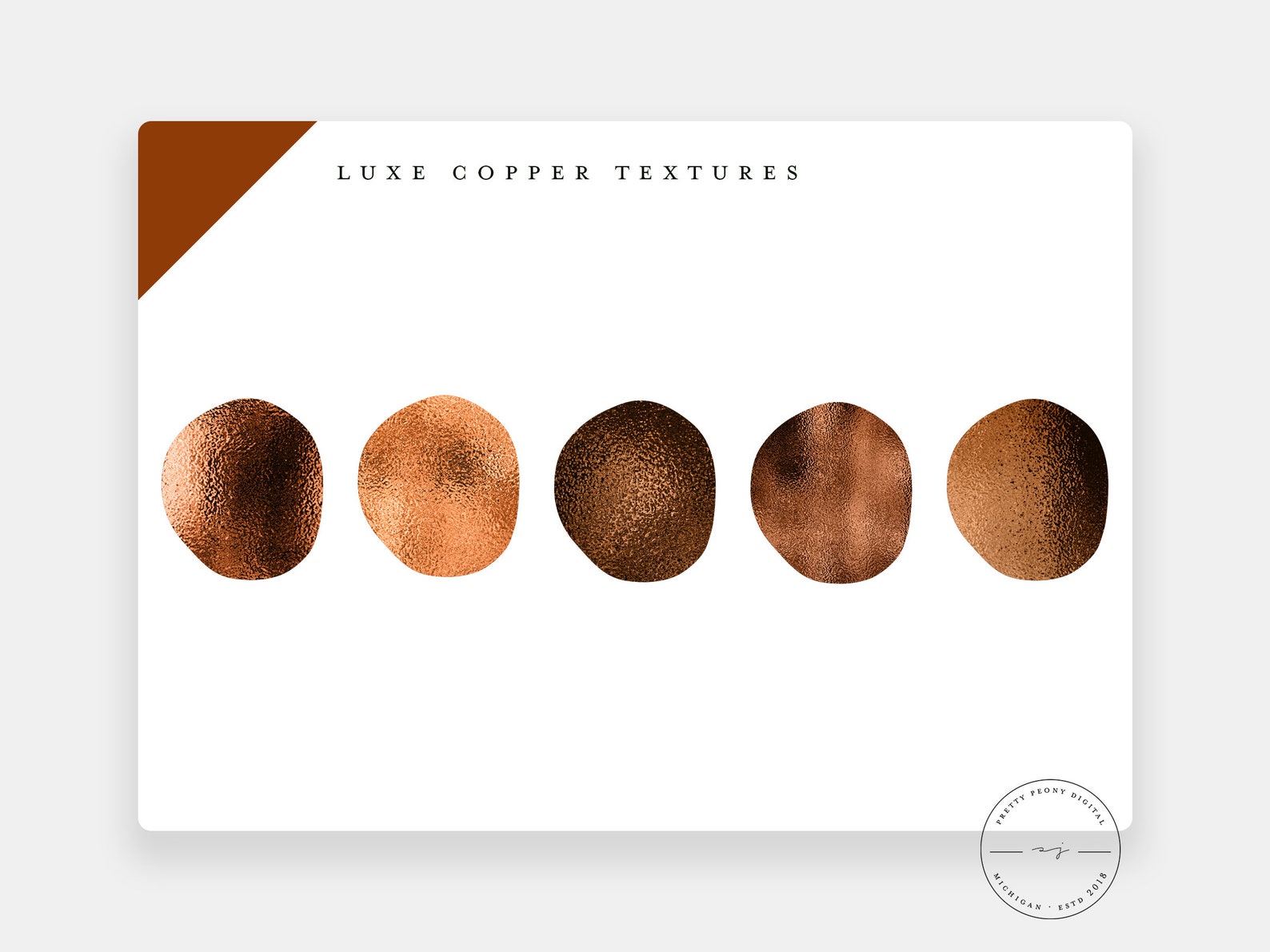 10 Luxe Copper Digital Textures Copper Foil Design - Etsy
