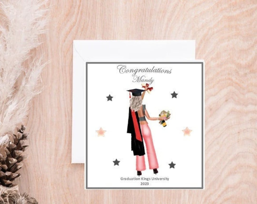 Personalised Graduation Well Done Card Congratulations - Etsy