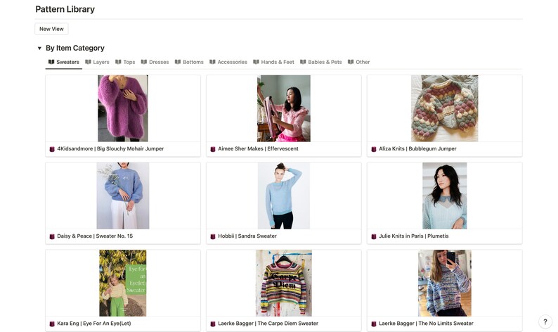 Knitting Project Management Notion Template - Etsy
