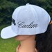 Custom Embroidered Baseball Cap: Personalized Name, Velcro Closure - Etsy