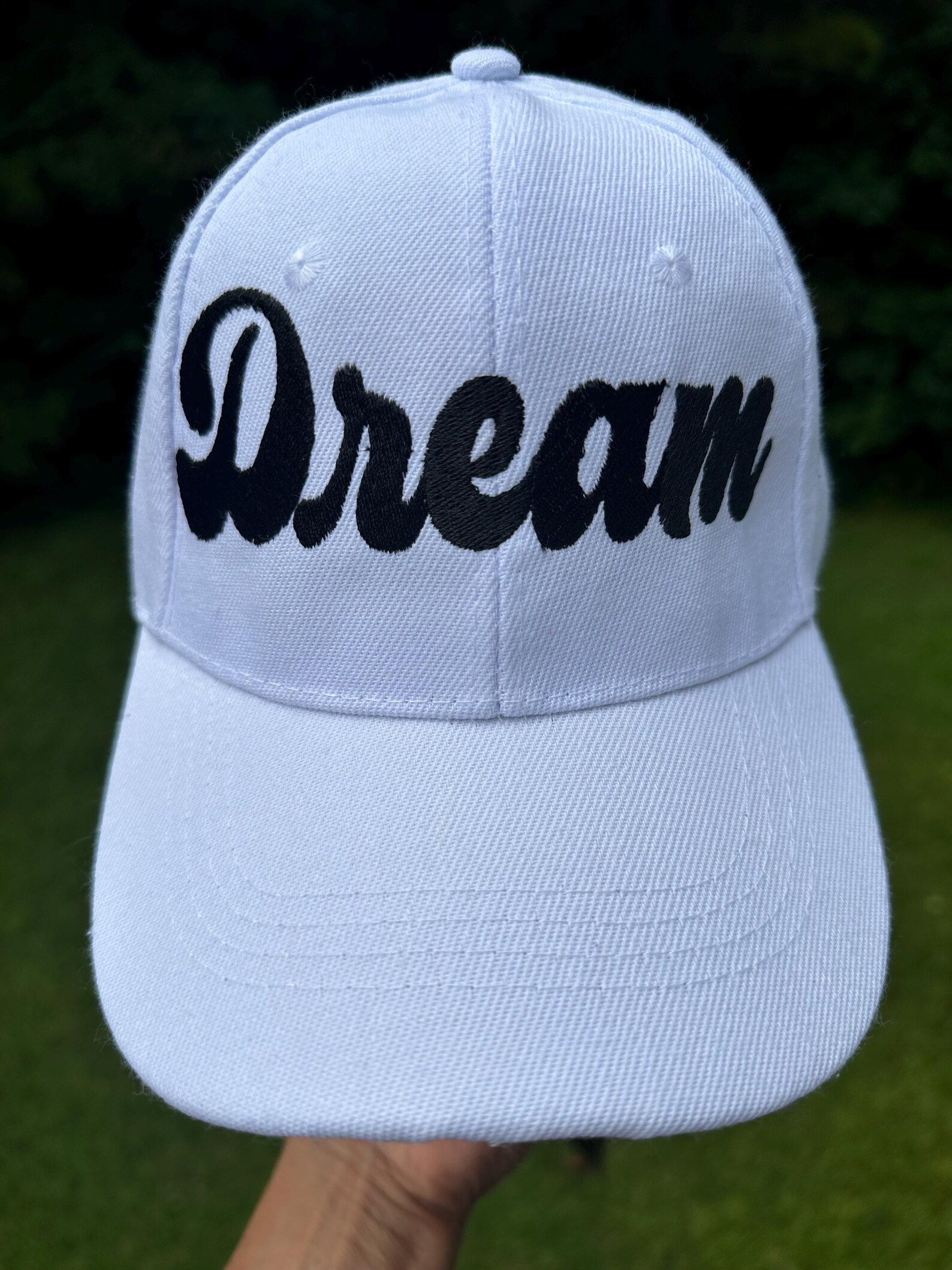 Custom Embroidered Baseball Cap: Personalized Name, Velcro Closure - Etsy