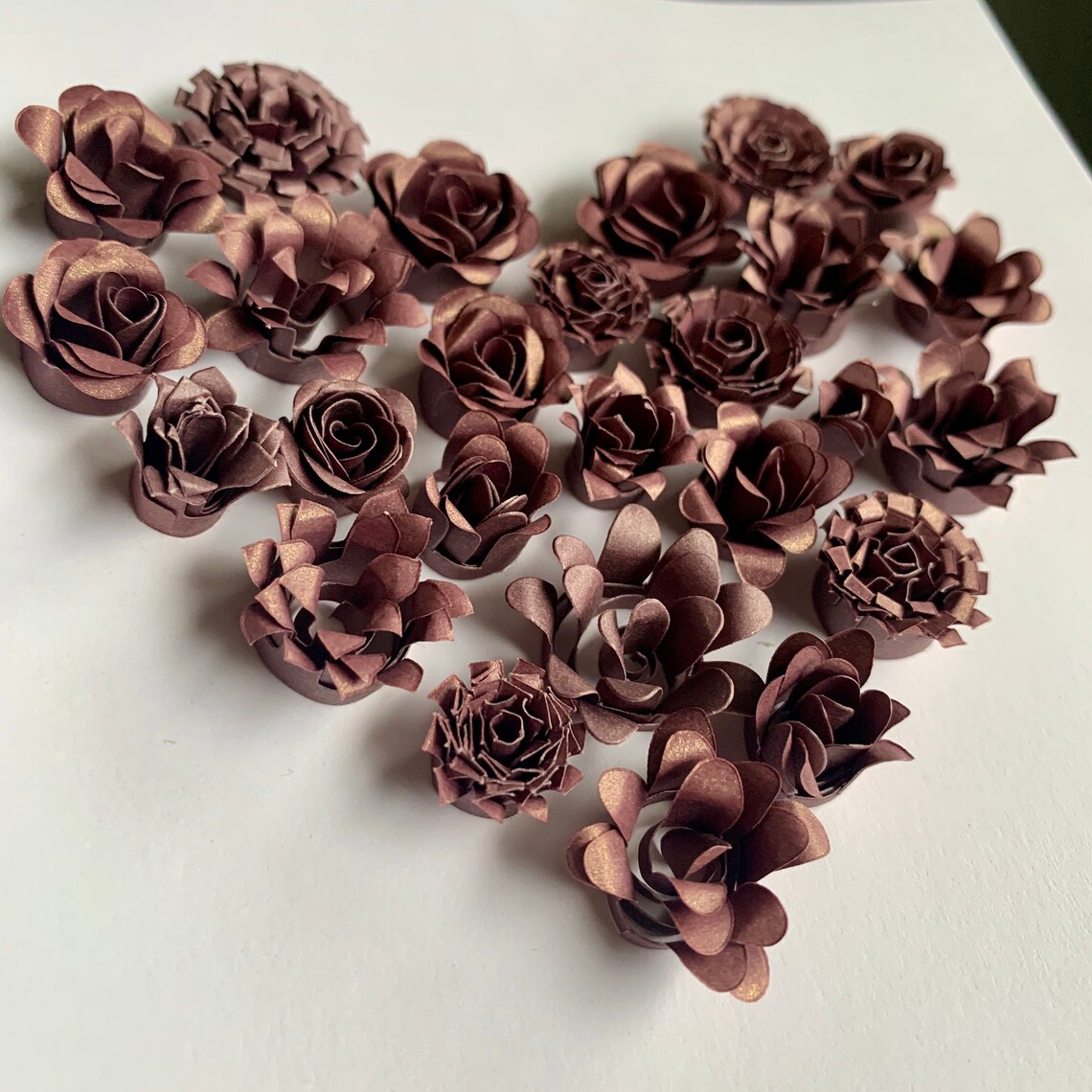 Pearlescent Purple Flower Heart Framed Heart Art Love - Etsy