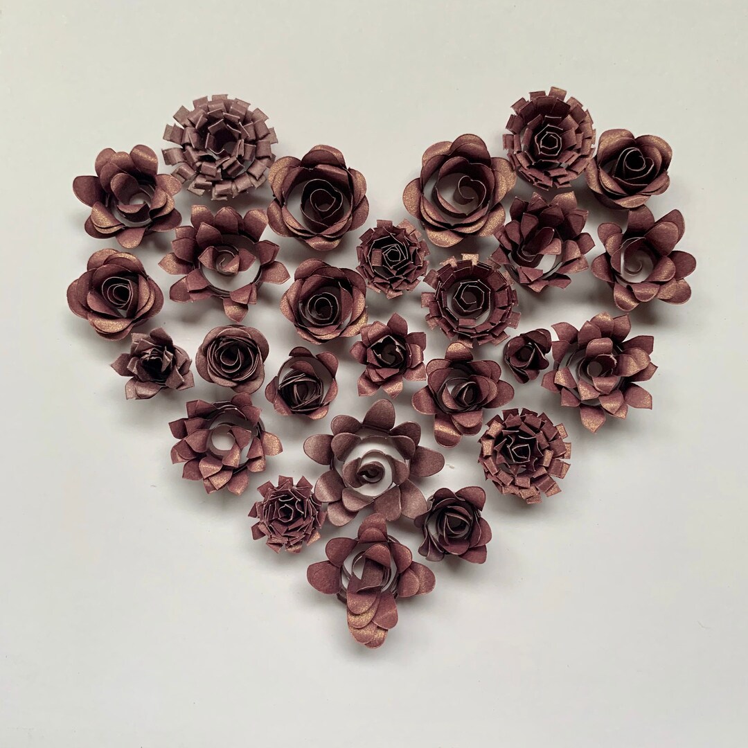 Pearlescent Purple Flower Heart Framed Heart Art Love - Etsy