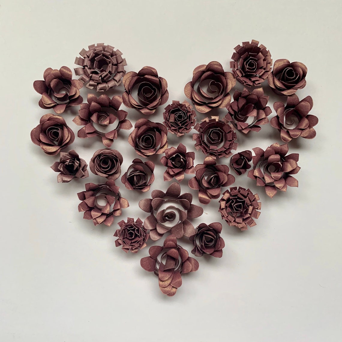 Pearlescent Purple Flower Heart Framed Heart Art Love - Etsy