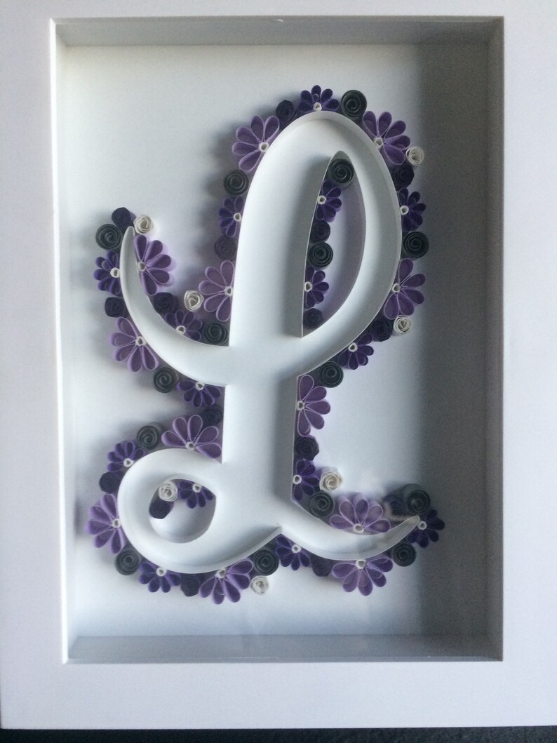 Custom Mongram Wall Art Custom Letter Framed Birthday Art - Etsy